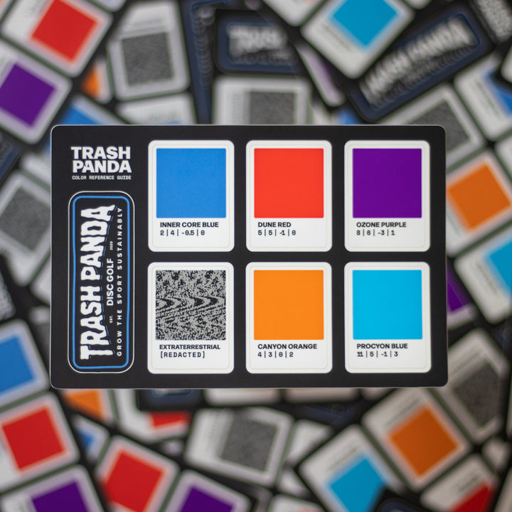 'Swatches' Sticker Sheet – Trash Panda Disc Golf